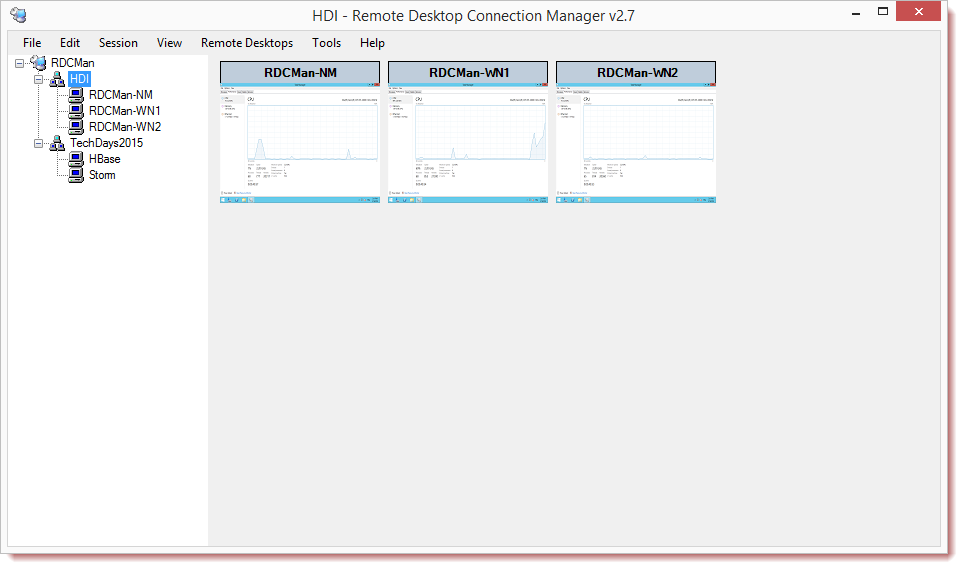 HDInsight & Remote Desktop Connection Manager – Pulsweb – Romain Casteres